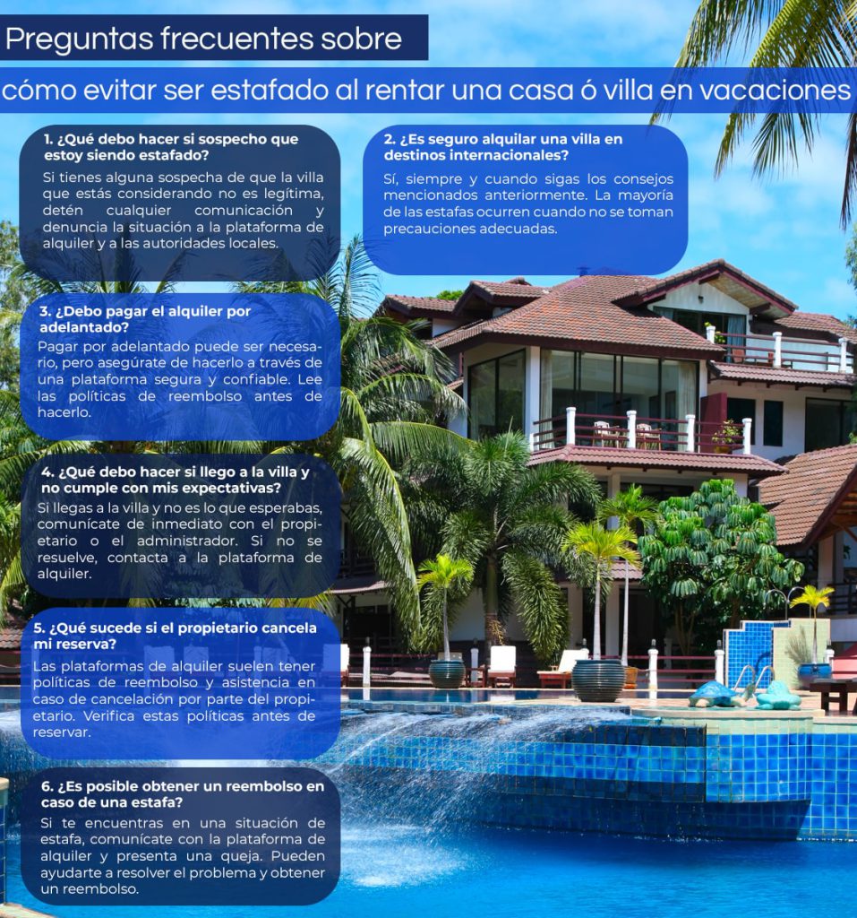 Consejos para no ser estafado al rentar una casa ó villa en vacaciones
